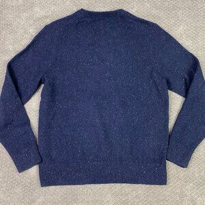 J. Crew | Sweaters | J Crew Lambswool Sweater Mens Large Blue Speckled ...